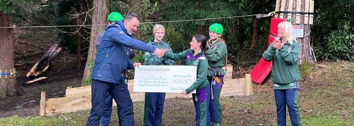 Ardvreck School - Ardvreck School presents donation to Tayside Mountain ...
